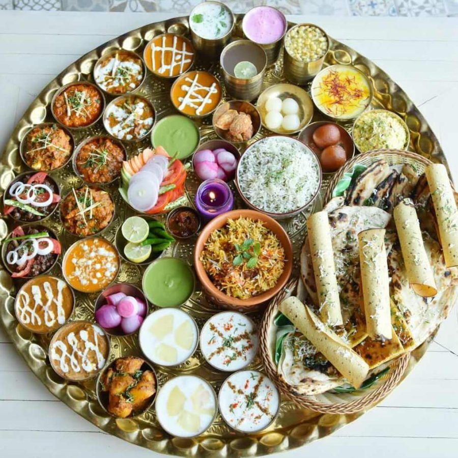 Massive Indian thalis that can't be eaten alone and all that once