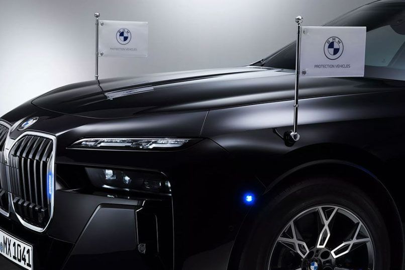 The i7 protection is BMW's first armoured luxury electric sedan