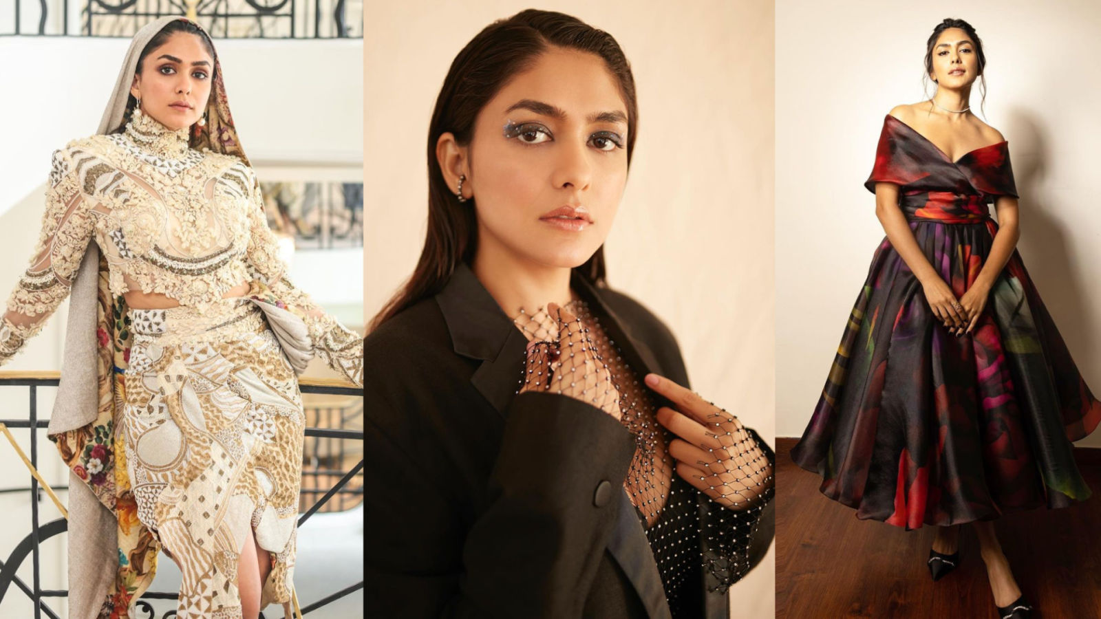 In Pictures: Sita Raman star, Mrunal Thakur's fashion moments