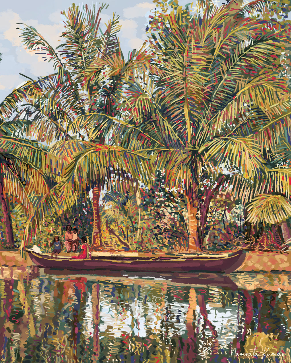 Google doodle dedicated to the 77th Independence Day of India