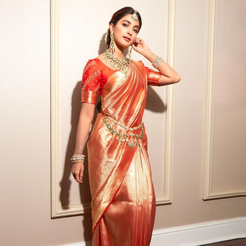 In Photos: Take cues from Pooja Hegde's traditional festive looks