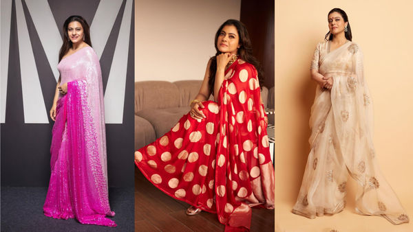 In Pictures: Kajol Devgan's iconic festive saree looks