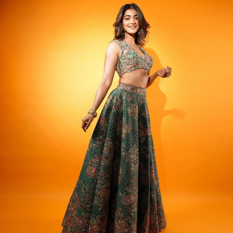 In Photos: Take cues from Pooja Hegde's traditional festive looks