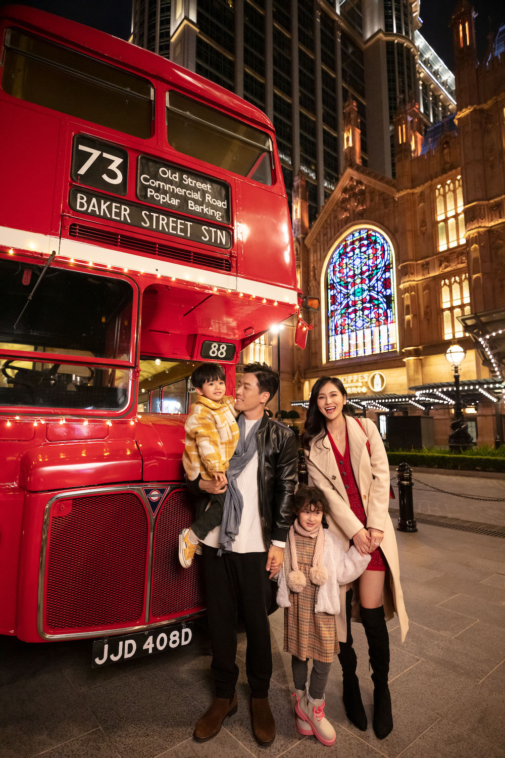 The Londoner Macao a perfect blend of British elegance and festive cheer.