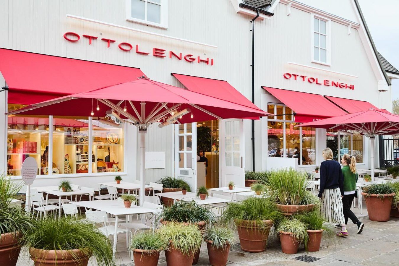 Luxury shopping and dining at Bicester Village in UK