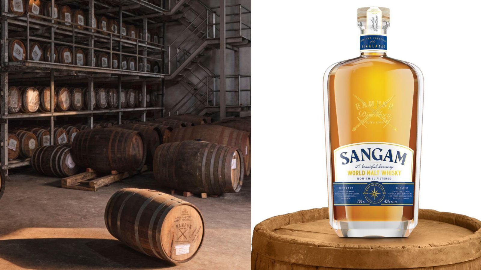All about Indian brand Rampur's fruity Sangam malt world whisky