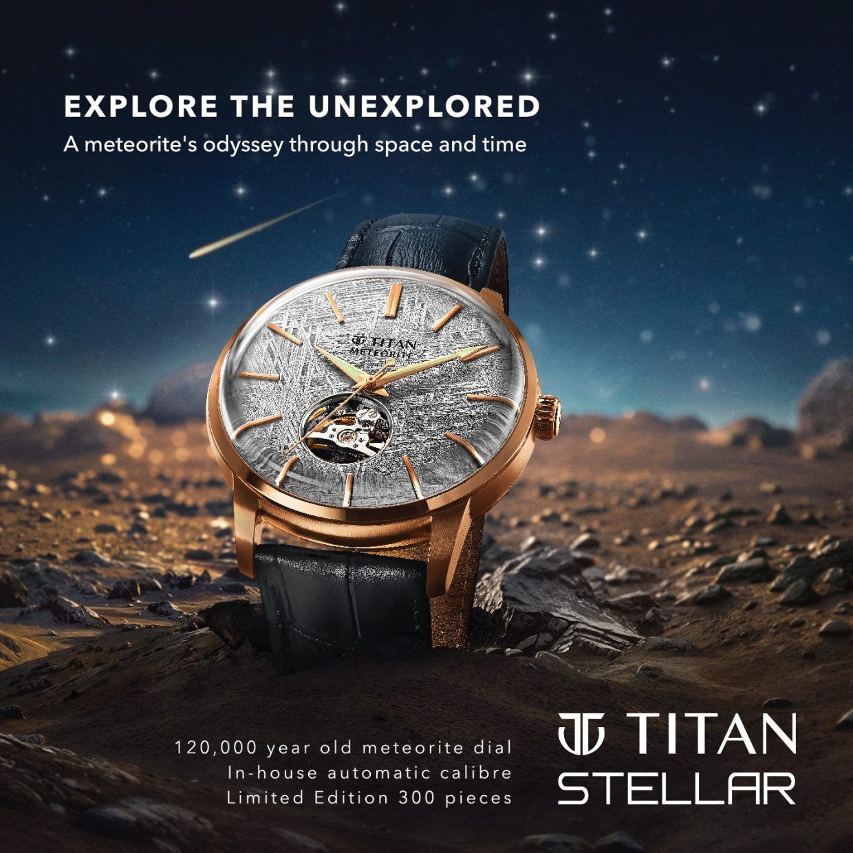 The Titan Stellar 2.0 collection paints a cosmic canvas through horology