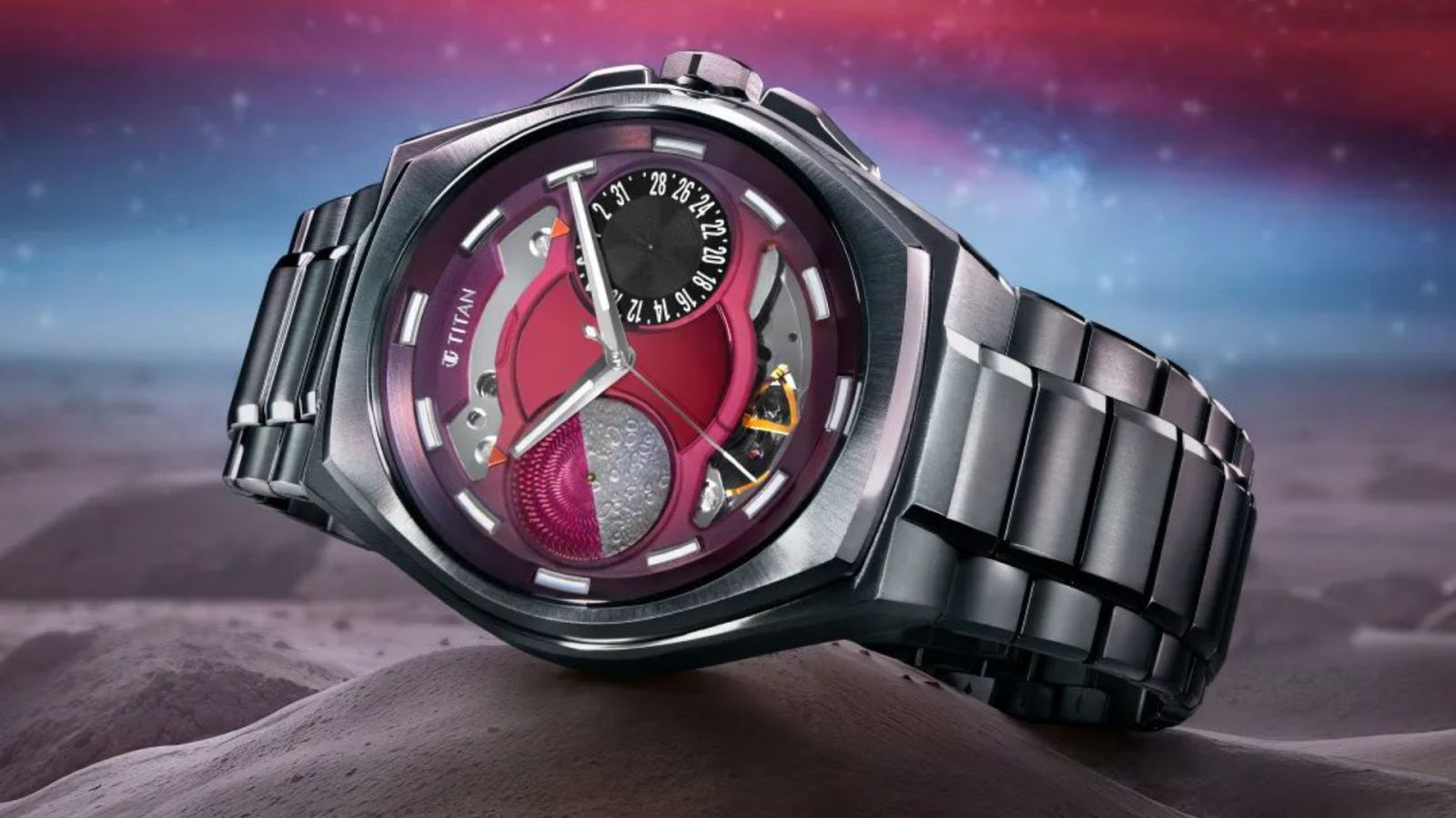 The Titan Stellar 2.0 collection paints a cosmic canvas through horology