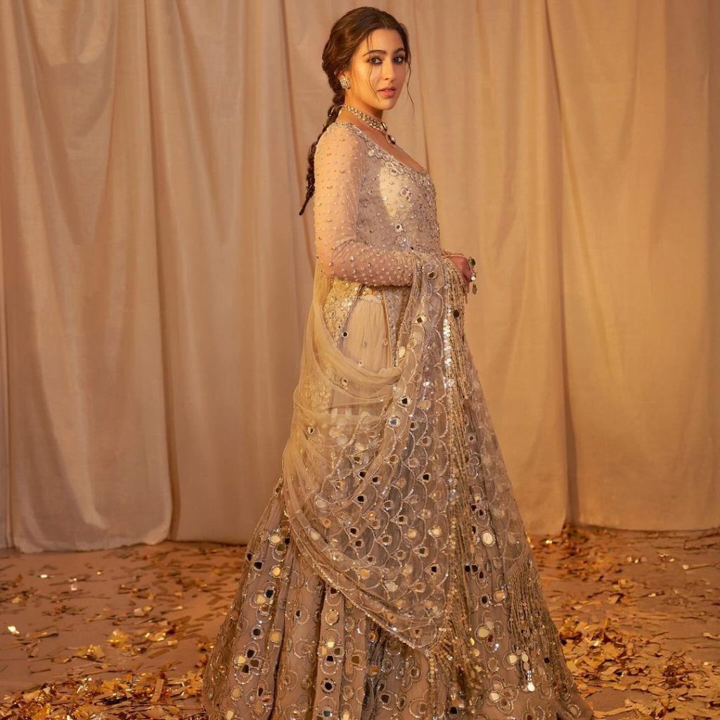 Sara Ali Khan and Gurfateh Pirzada walk for Abhinav Mishra's show
