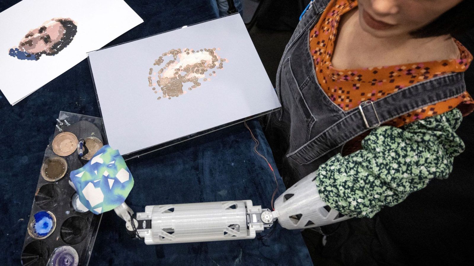 Humanoid robot, Ai-Da's first artwork sells for over USD 1 million at ...