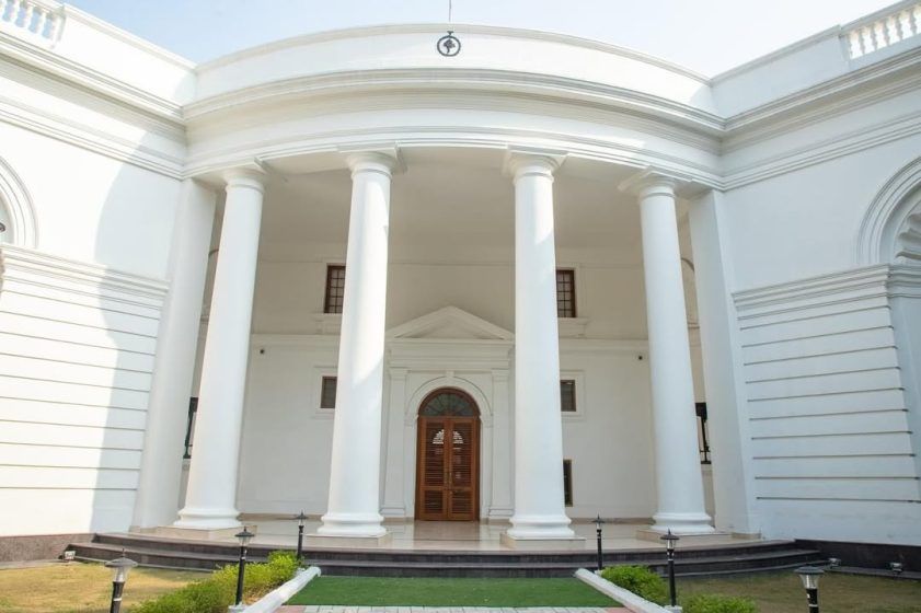 Fashion and art is peeping through the pillars of the Travancore House