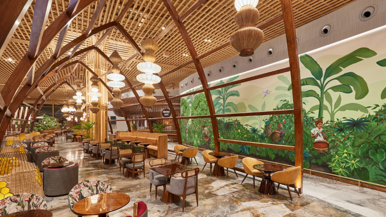 Bangalore Airport’s 080 Lounge is a showcase of the beauty of Karnataka