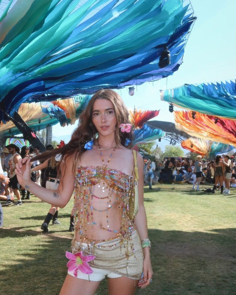 Beaded tops are the top trend for Coachella 2025