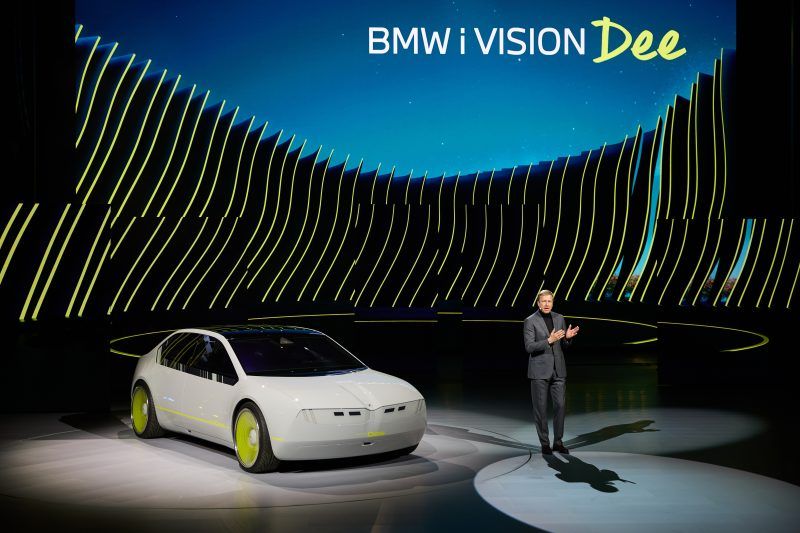 BMW i Vision Dee รถไฟฟ้าเปลี่ยนสีได้ 32 สี