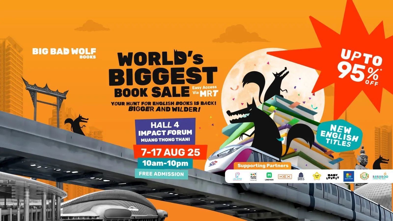 Big Bad Wolf Books 2025 เทศกาลหนังสือภาษาอังกฤษกลับมาอีกครั้ง